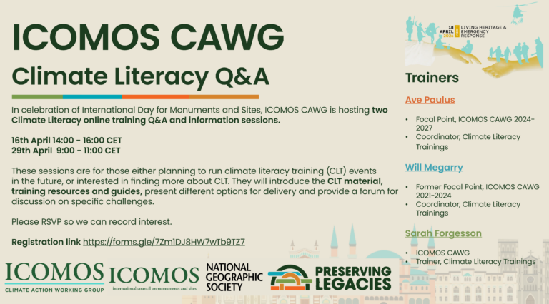 ICOMOS Climate Action Working Group celebrates 18.04 with Climate ...